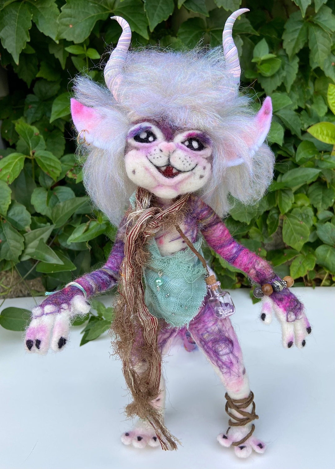 Amaranth the Goblin Fairy Art Doll - Etsy
