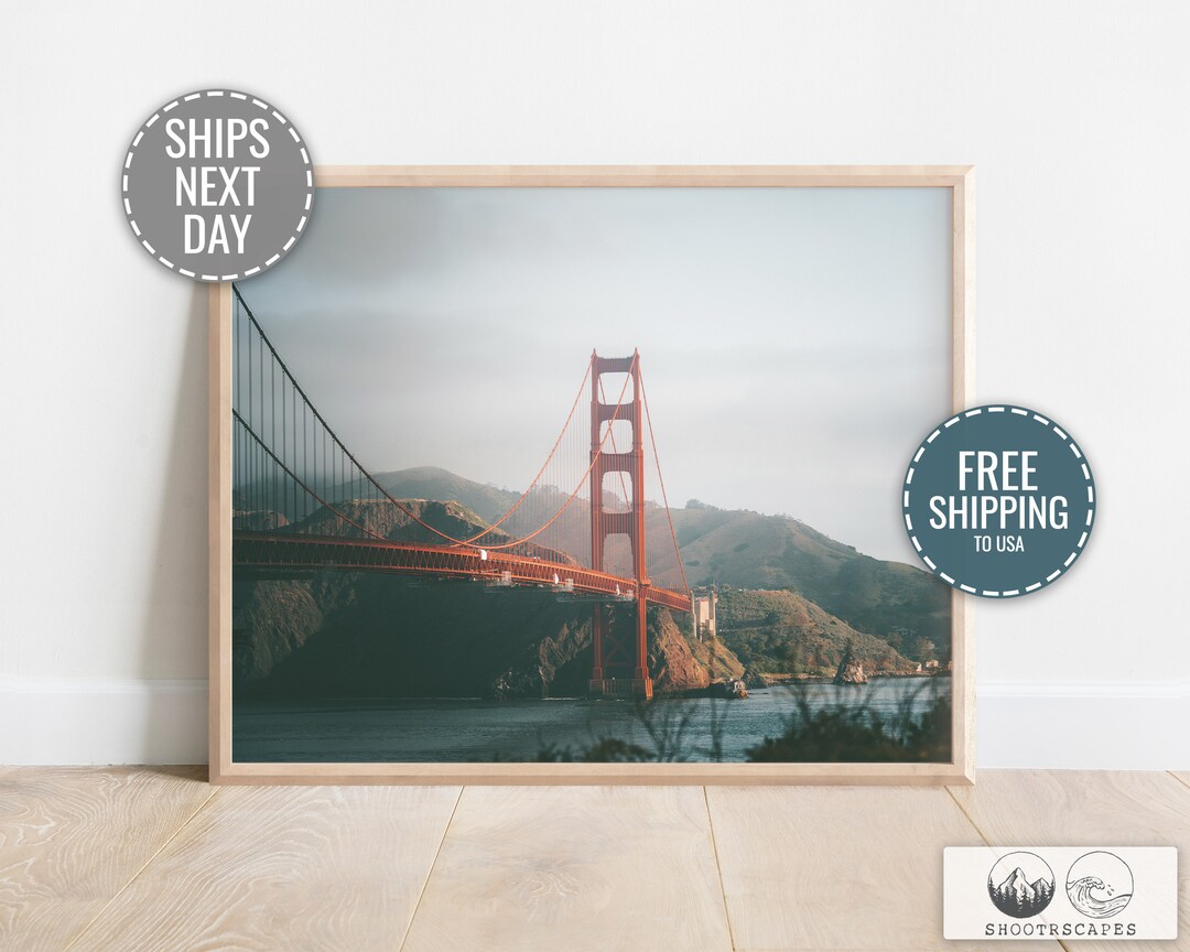 Golden Gate Bridge Photo Print, San Francisco Wall Art, Landscape ...
