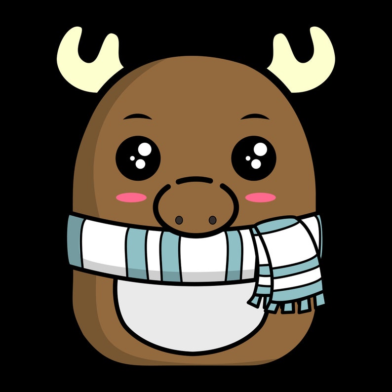 12 Kawaii Moose Chibi Vtuber Squishmallow Emotes for Twitch - Etsy