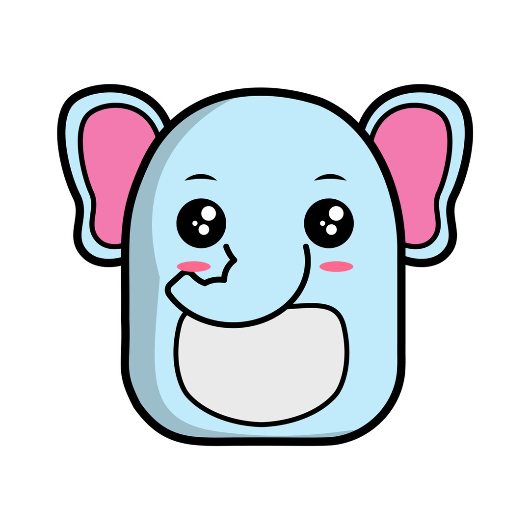 12 Kawaii Elephant Chibi Vtuber Squishmallow Emotes for Twitch - Etsy