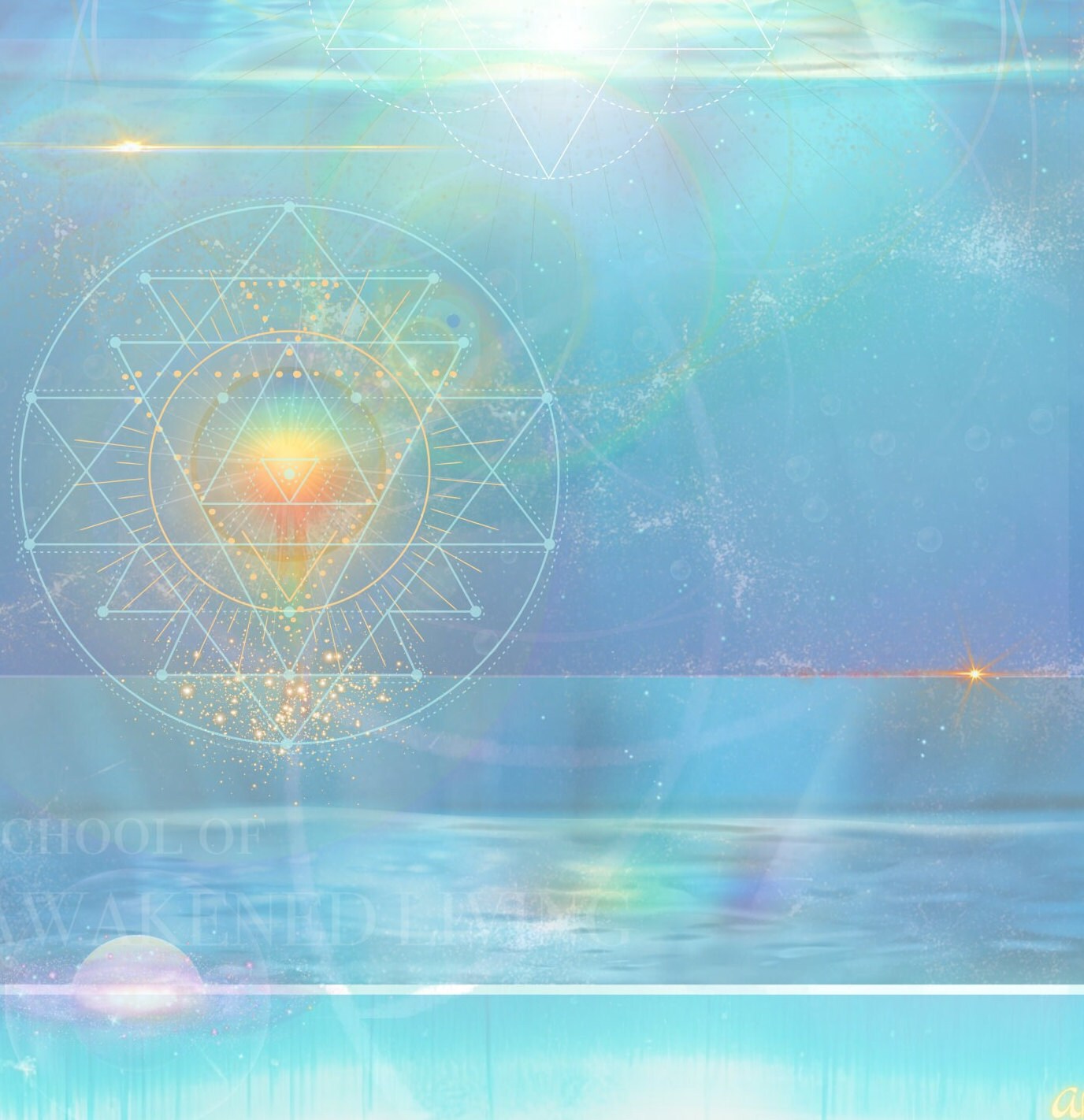 Sirius Be Activation Art * Maui Ocean Wall Decor * Lemuria Rainbow ...