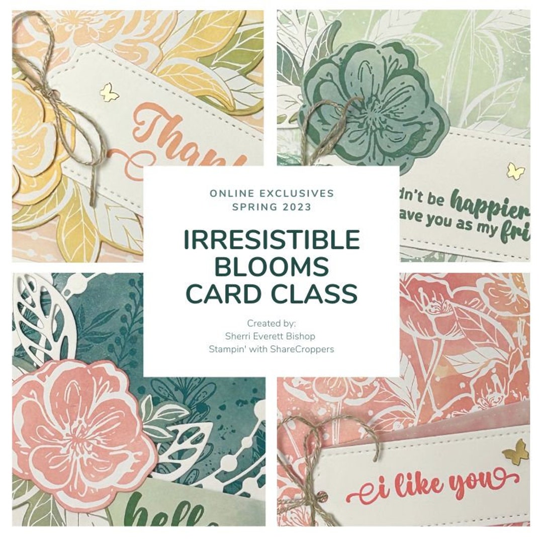 Irresistible Blooms Card Class PDF Tutorial - Etsy