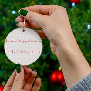 Cardiology Christmas Ornament, Nurse Xmas Gift, Cardiologist Doctor ...