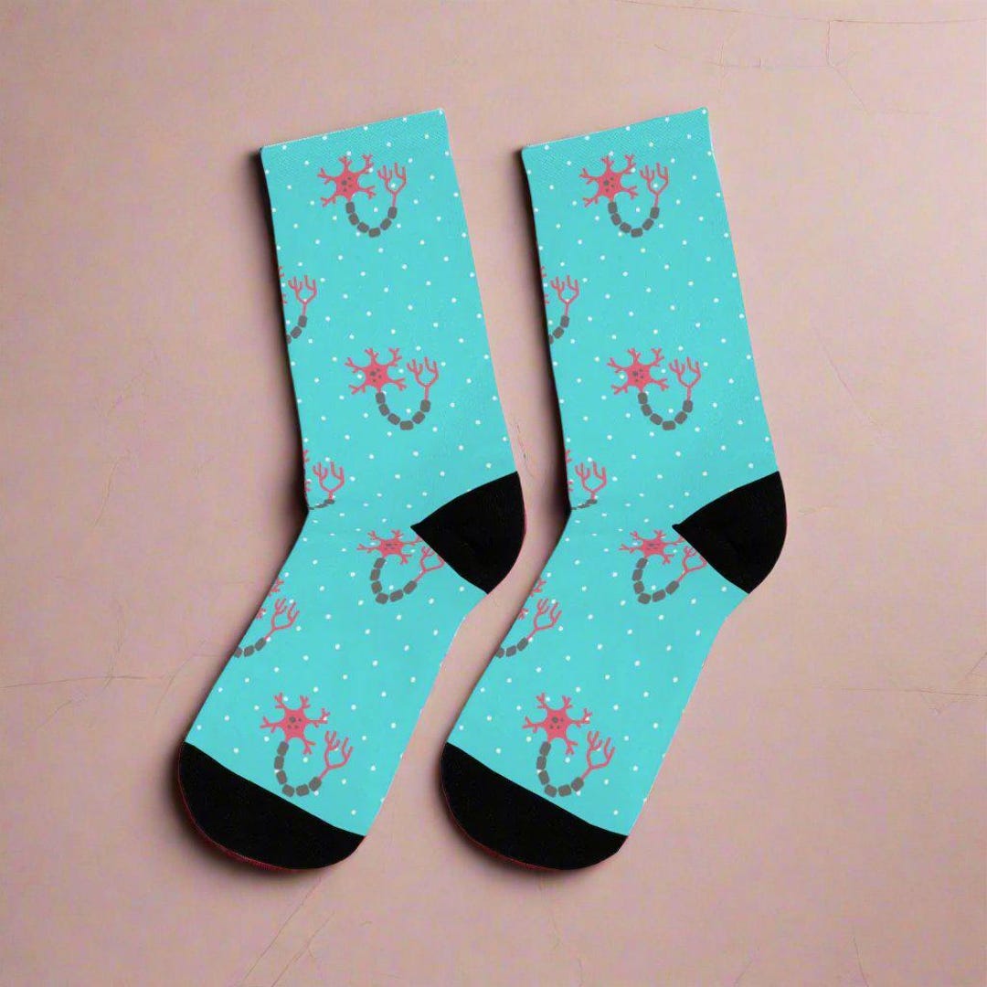 Neuron Socks: Brain Anatomy Neurology Gift - Etsy