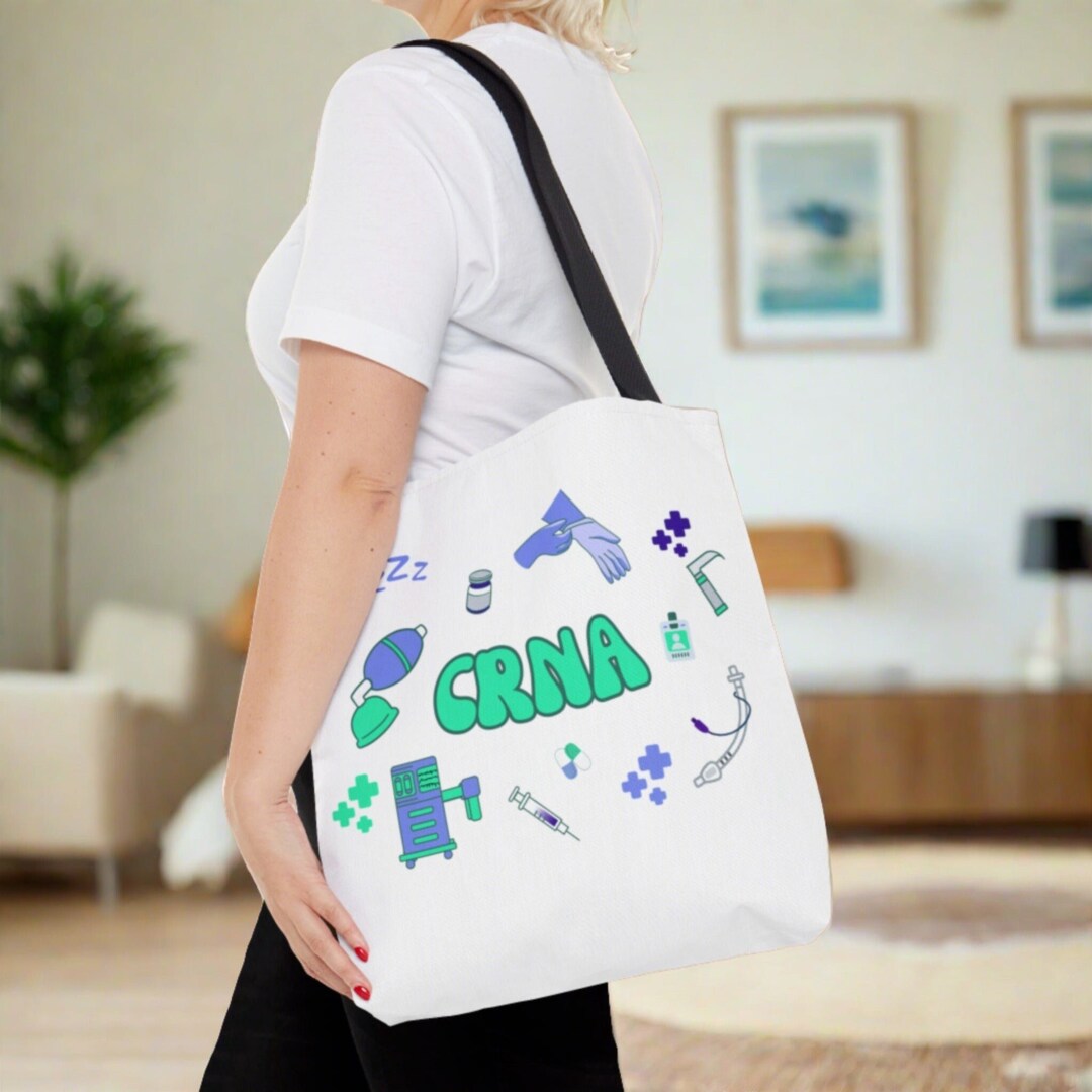CRNA Anesthesia Tote Bag, CRNA, Nurse Anesthetist, Anesthesiologist, SRNA, Resident, Doctor, New ...