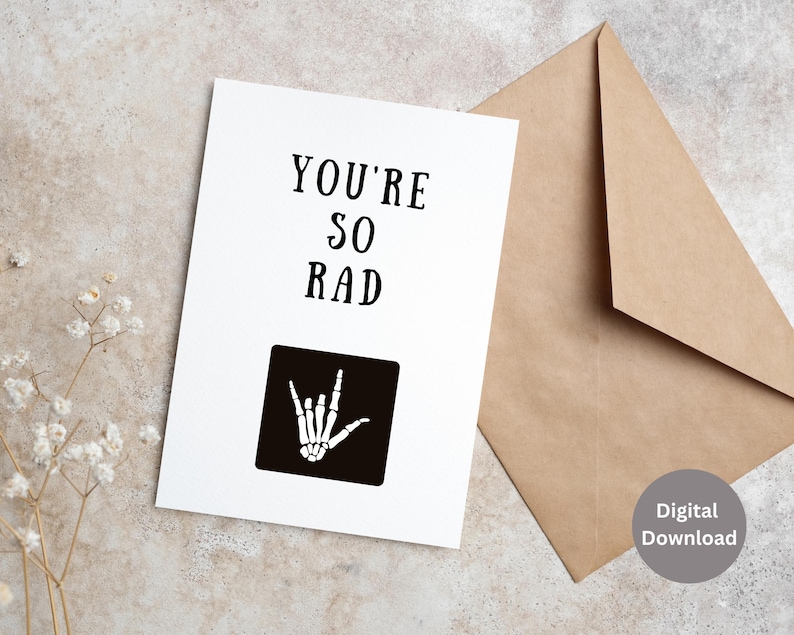 Printable 'you're so Rad' Radiologist Card (digital Download) - Etsy