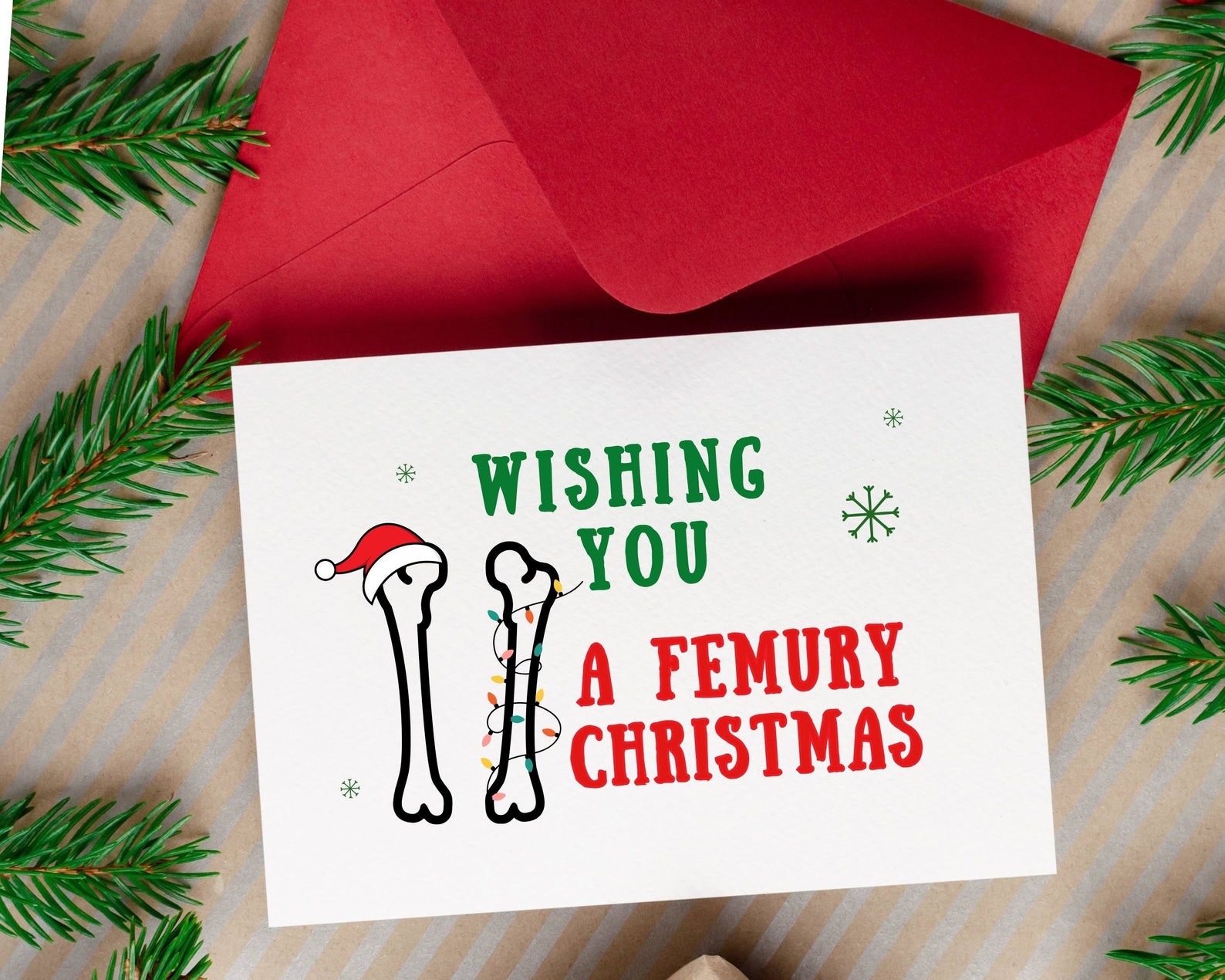 Funny Orthopedic Christmas Card, Surgeon Holiday Gift (digital Download ...