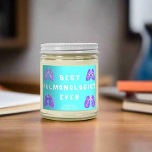 Best Pulmonologist Ever Candle, Cute Pulmonology Gift, Doctor Match Day ...