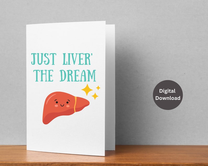 Printable Liver Transplant Card, Surgeon Gift, Match Day Card (PDF) - Etsy