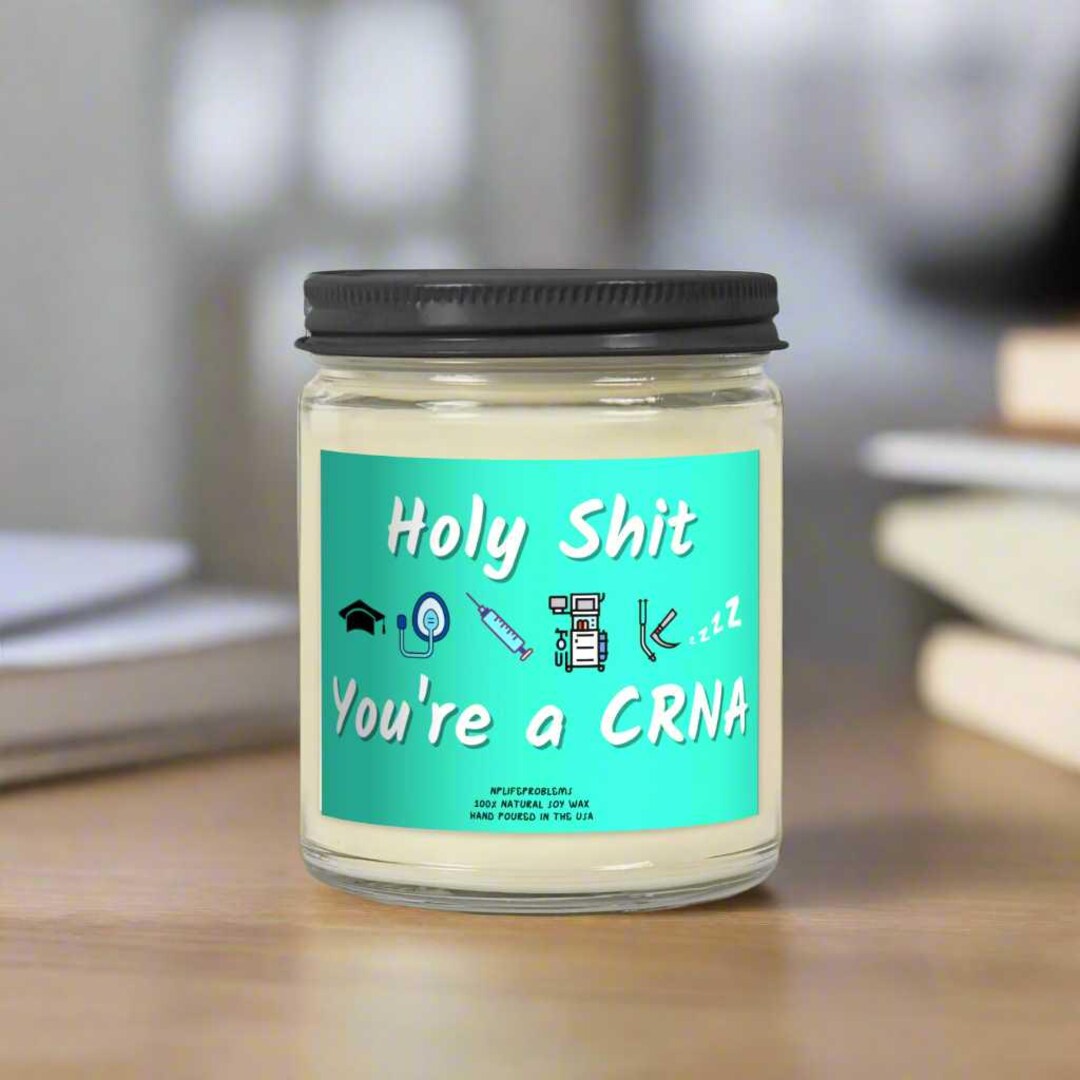 CRNA Graduation Gift Candle - Nurse Anesthetist Gift for New Grad, SRNA ...