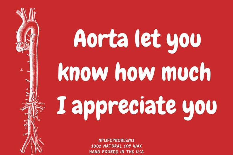 Aorta Appreciation Candle Vascular Vascular Surgeon Gift - Etsy