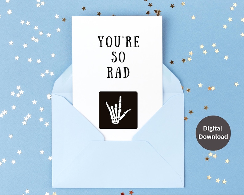 Printable 'you're so Rad' Radiologist Card (digital Download) - Etsy