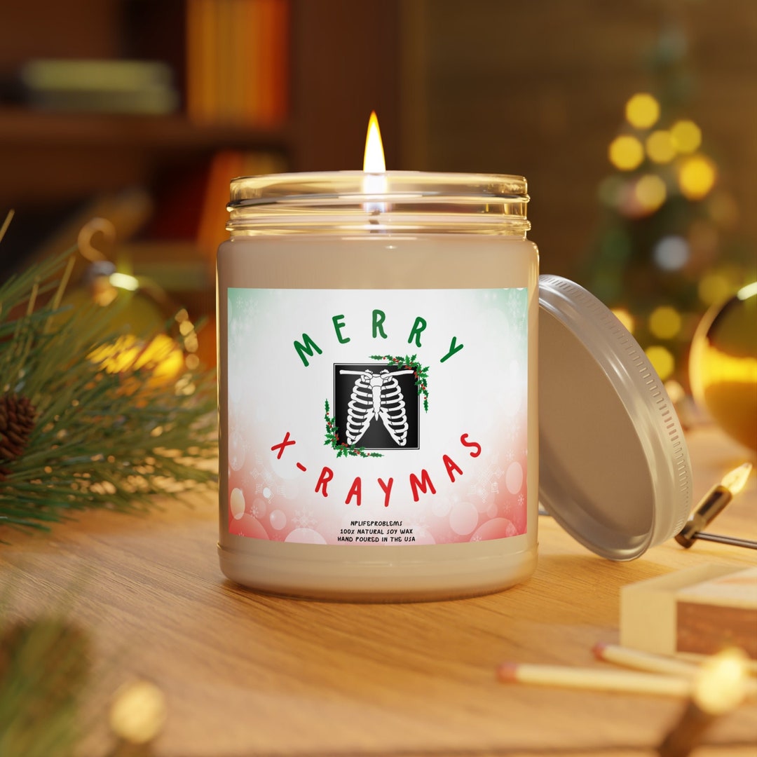 Merry X-raymas Soy Candle, Radiology Christmas Gift - Etsy