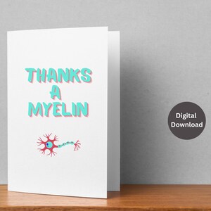 Printable Neurology Thank You Card: Neuro Nurse, Doctor Gift (PDF) - Etsy