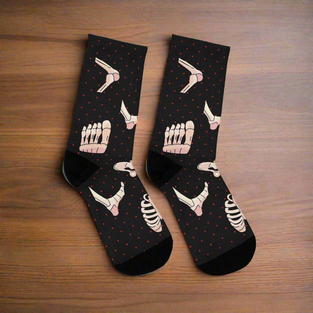 Black Orthopedic Surgery Socks - Ortho Surgeon Gift, Orthopedics ...