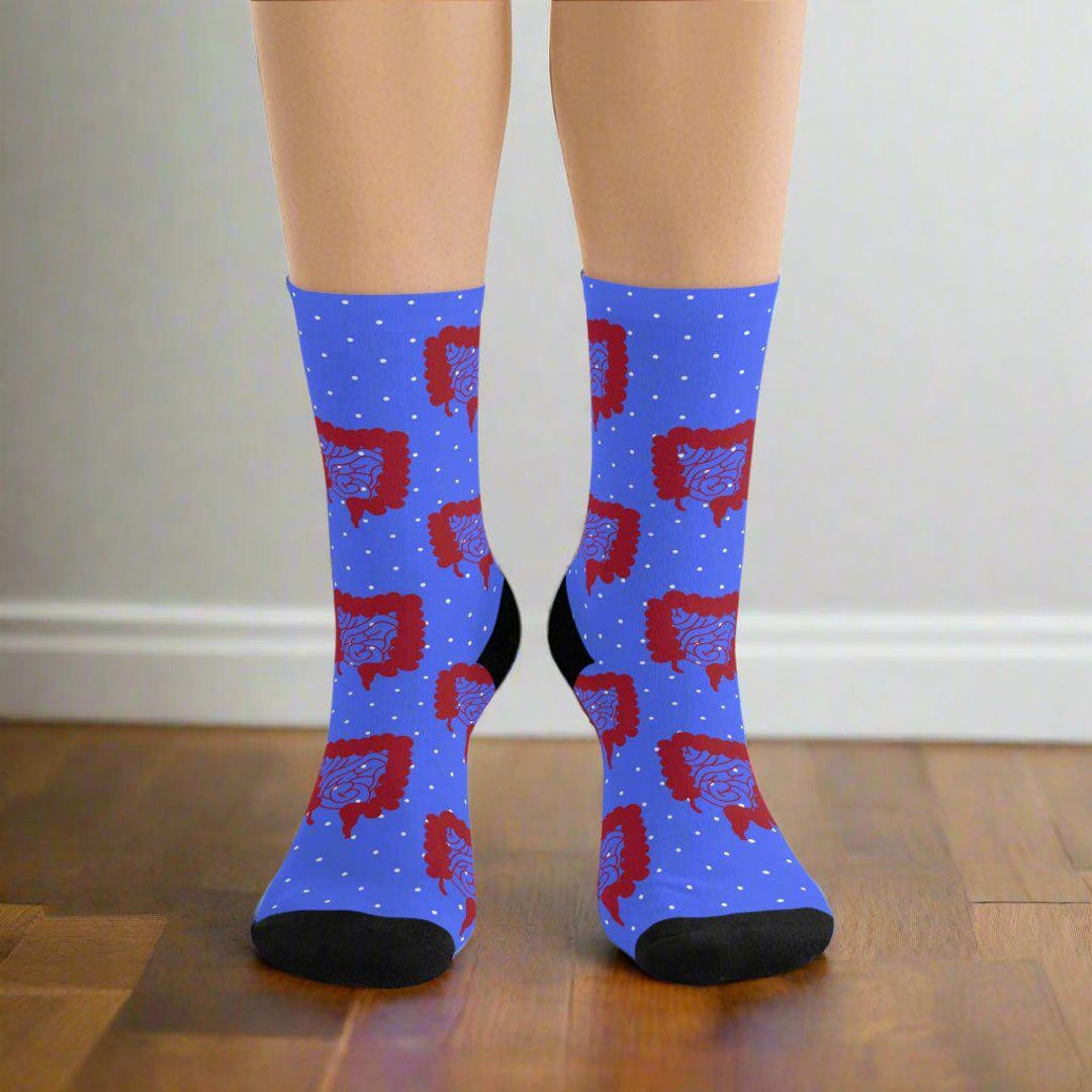 Colon Pattern Socks - Fun Gift for Colorectal Surgeons, GI Doctors ...
