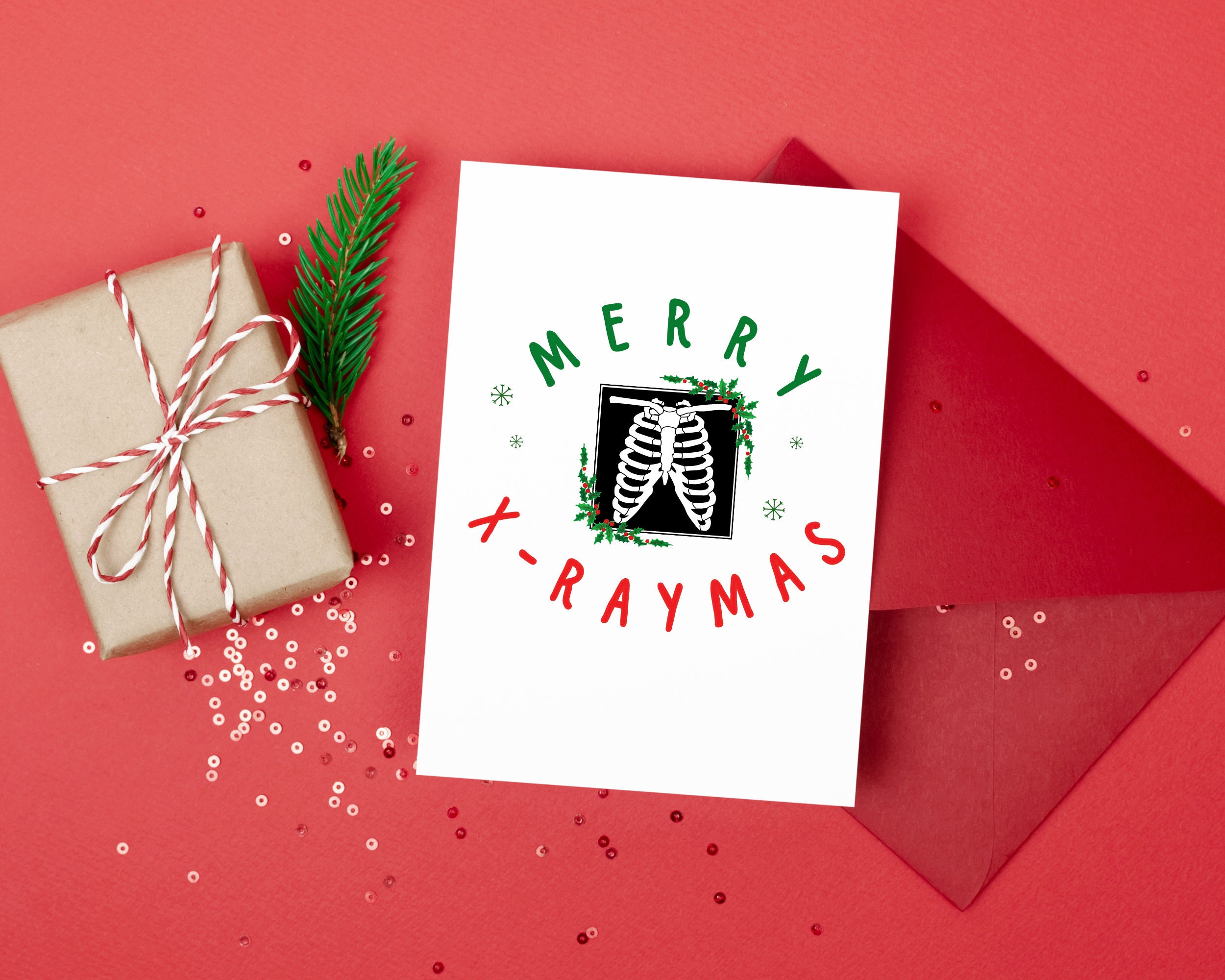 Funny Radiology Christmas Card, X-ray Tech Gift (digital Download) - Etsy