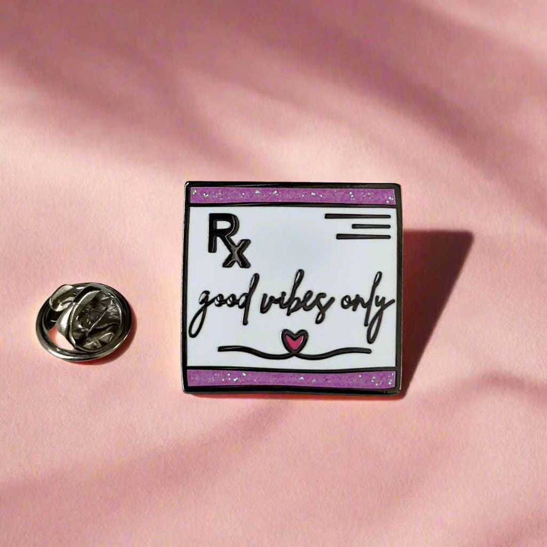 Prescription Pin, Nurse or Doctor Enamel Pin, Medical Student ...