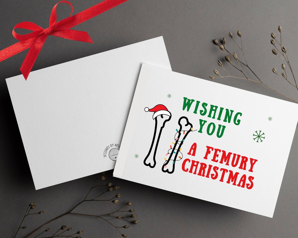 Funny Orthopedic Christmas Card, Surgeon Holiday Gift (digital Download ...