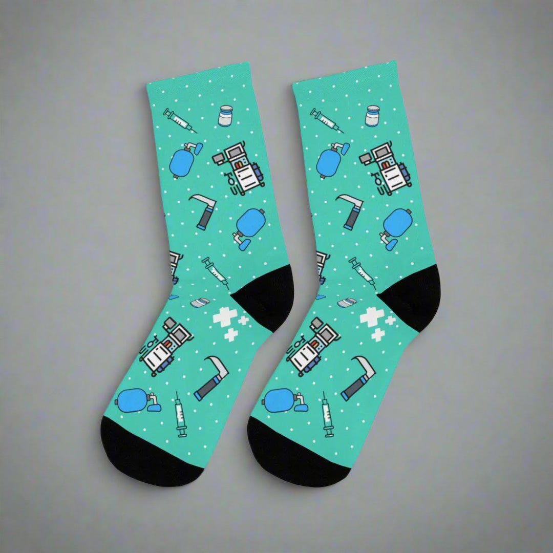 Anesthesia Socks: CRNA, Anesthesiologist, Medical Student Gift - Etsy