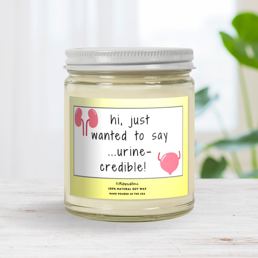 Urine-credible Candle Urology Gift Urologist Resident Uro - Etsy