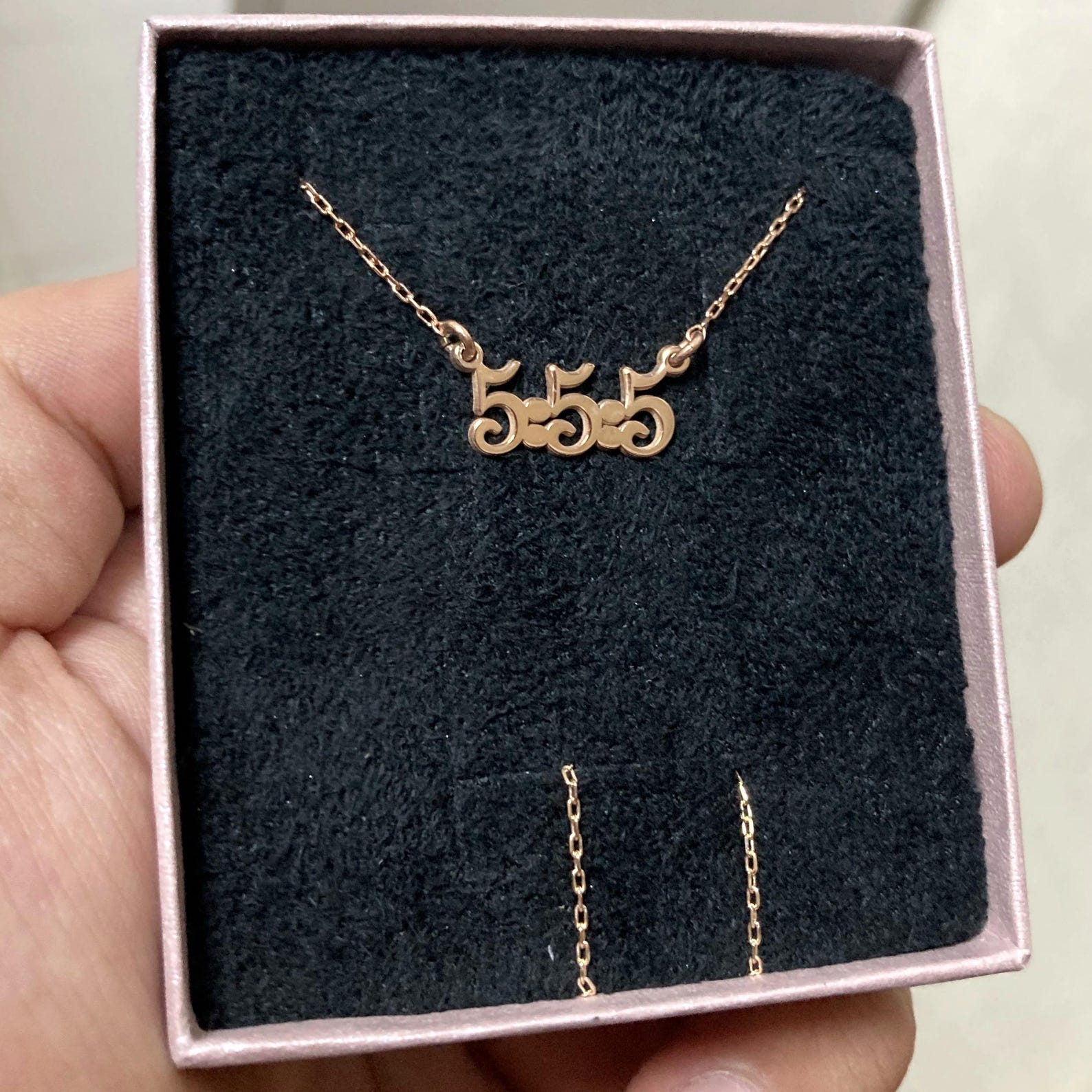 14K Solid Gold 11:11 Angel Number Necklace, Sterling Silver ...