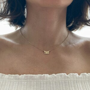 11:11 Angel Number Necklace 14K Solid Gold, Make a Wish Necklace ...