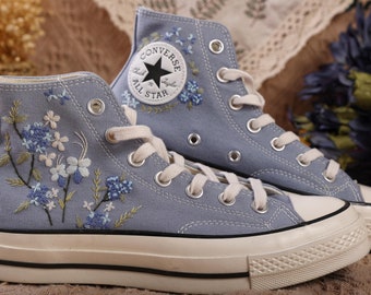 Embroidered Converse Chuck Taylor 1970s/ Custom Lavender - Etsy