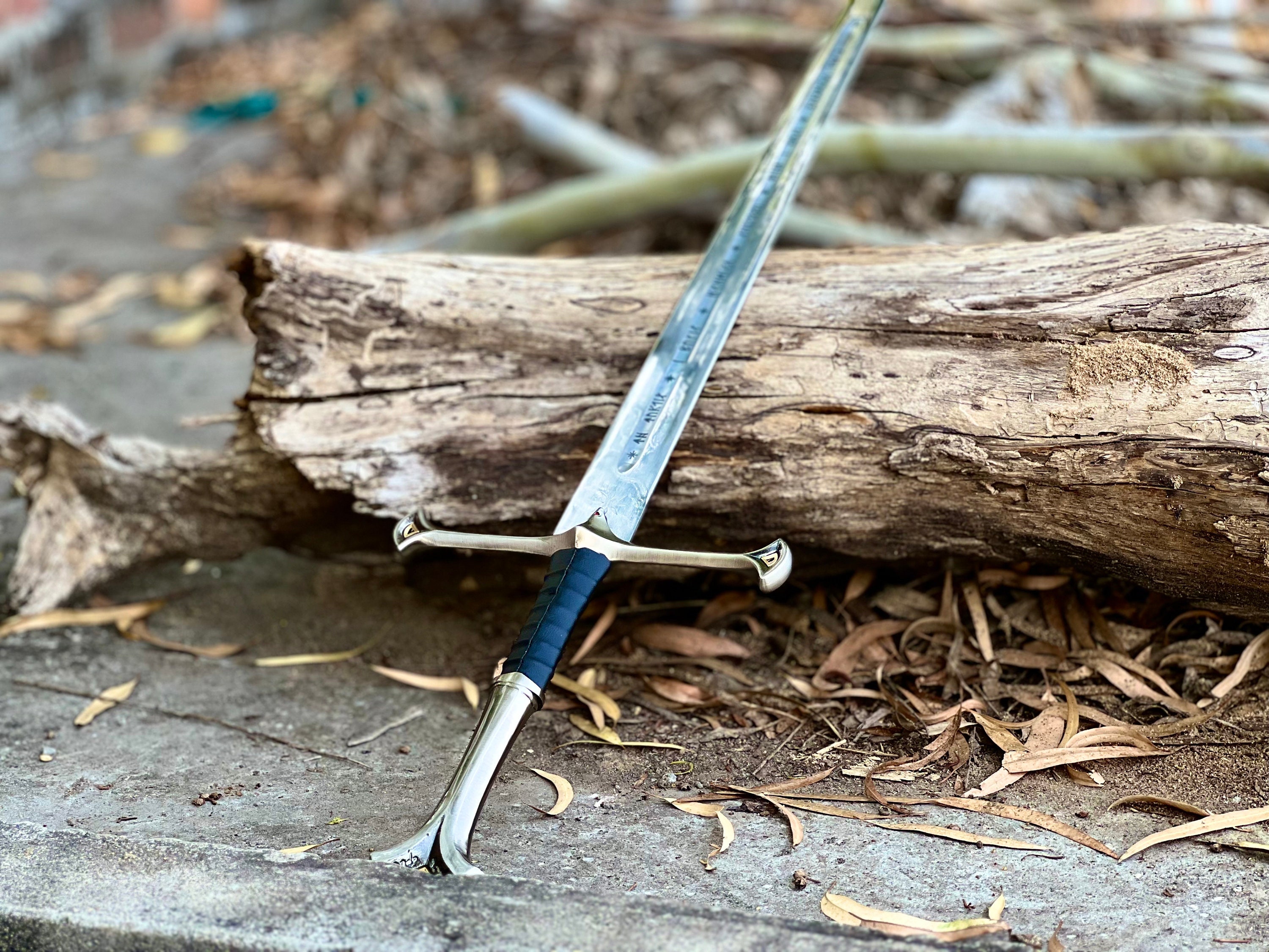 Personalised Handmade Viking Sword Anduril Sword of Strider LOTR ...