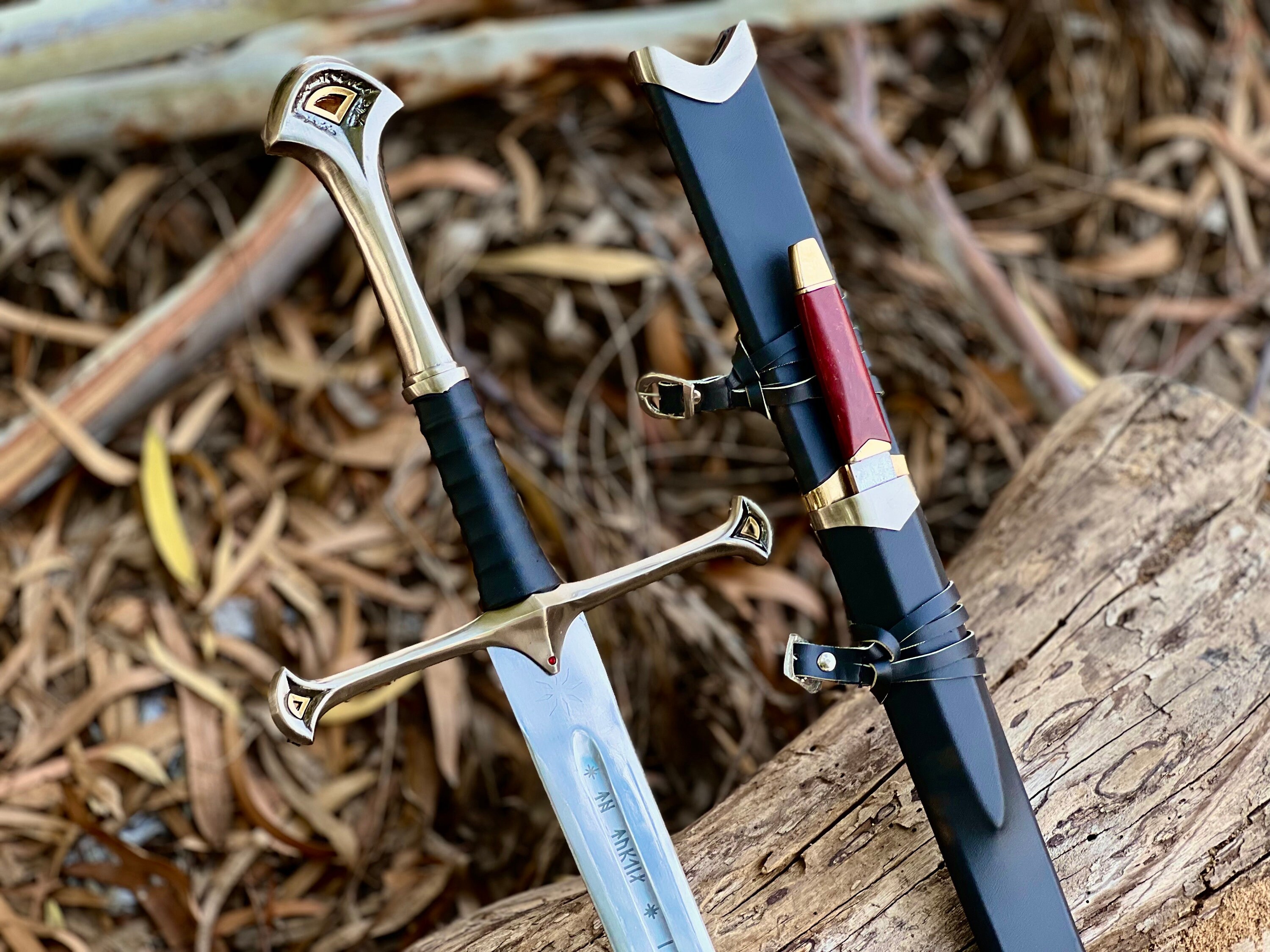 Personalised Handmade Viking Sword Anduril Sword of Strider LOTR ...