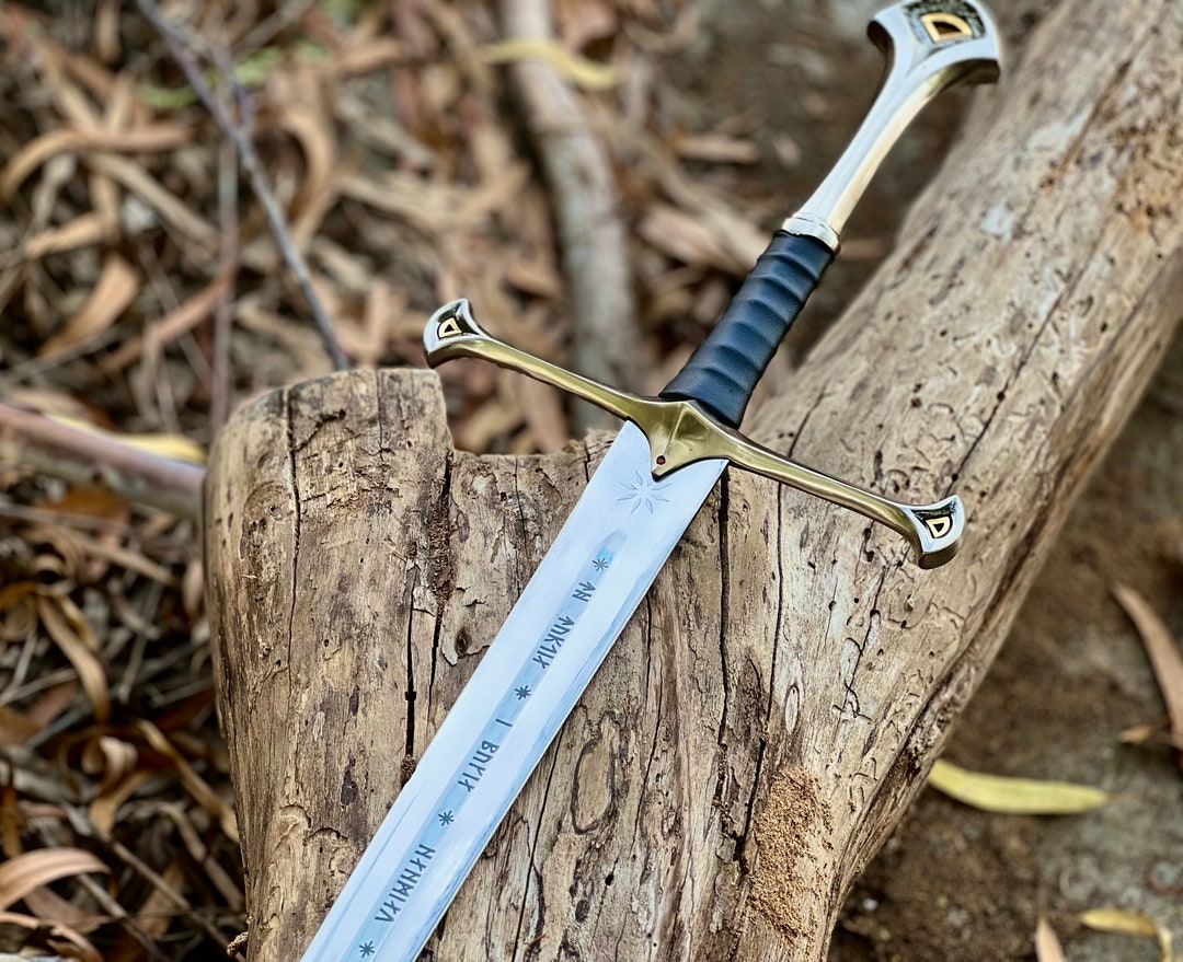 Personalised Handmade Viking Sword Anduril Sword of Strider LOTR ...