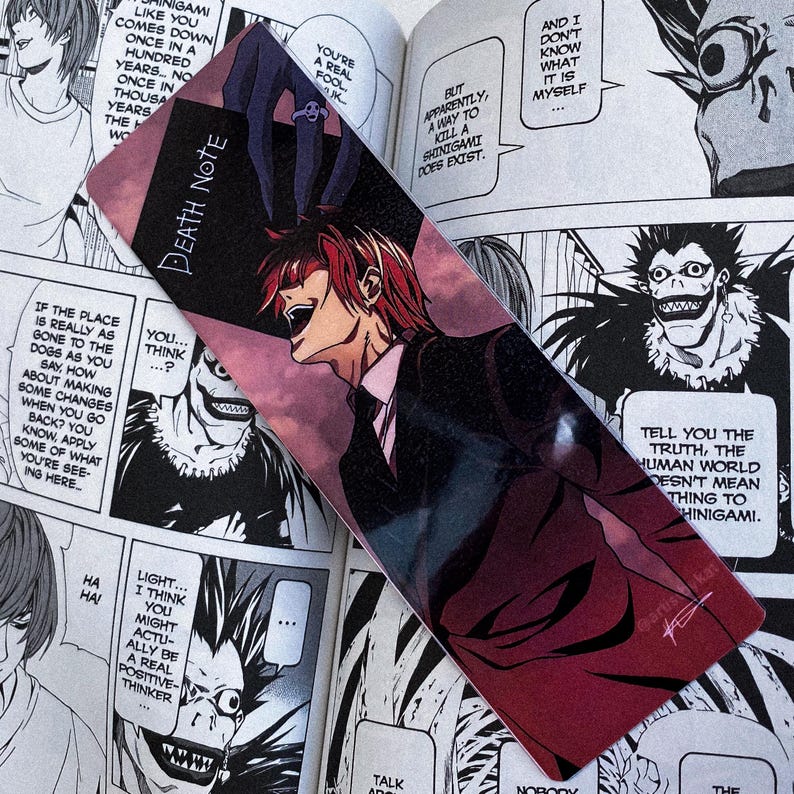 DEATH NOTE Bookmark // Anime Bookmark // Manga Bookmark // Bookmark ...
