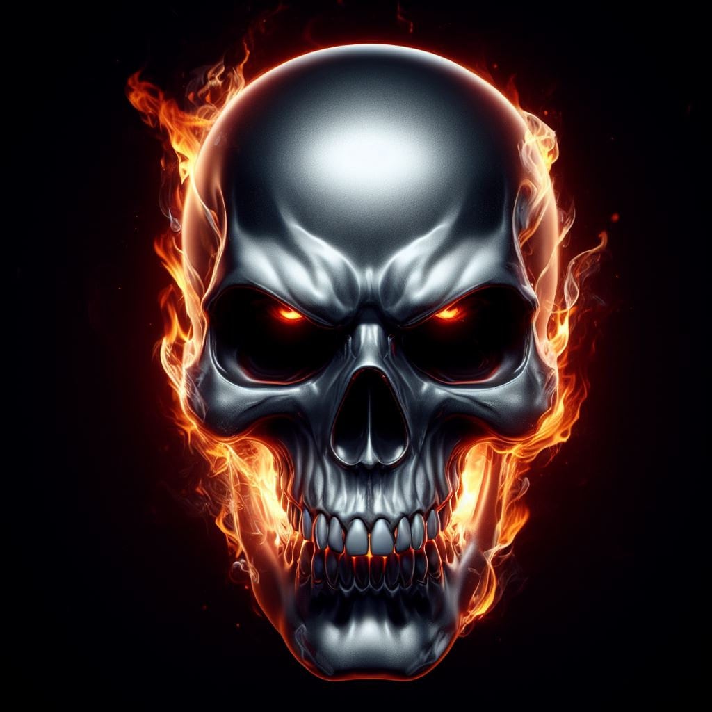 5 3D Skulls Images 1024 X1024 - Etsy