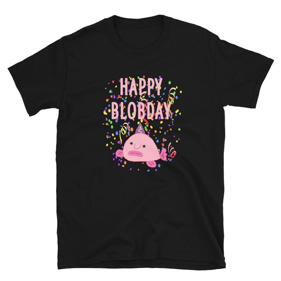Happy Blobday Blobfisch Geburtstag Aquarium Welt Longsleeve | Etsy