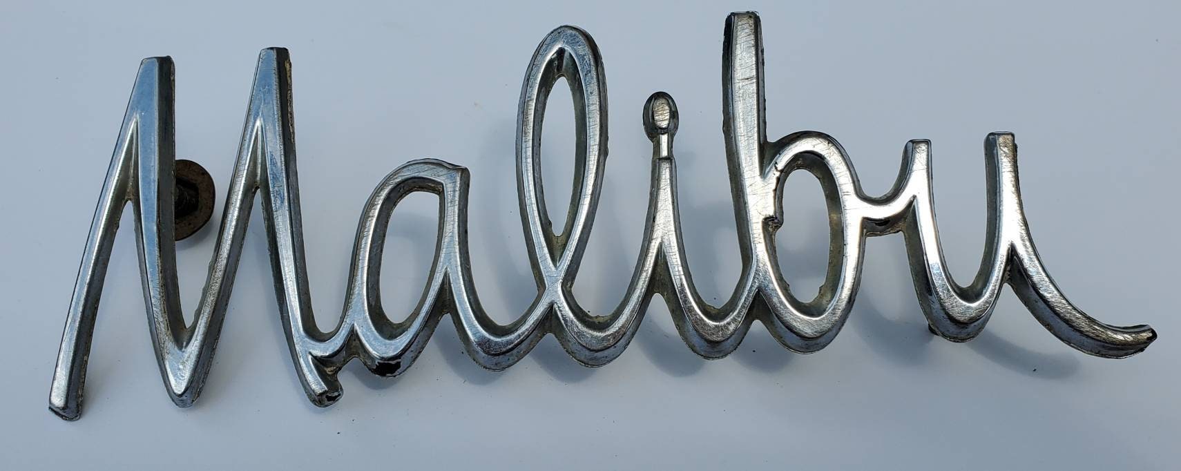 Vintage OEM Chevrolet Malibu Chrome Script Emblem Trim Badge - Etsy