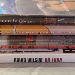 4 Music Dvds Eric Clapton David Gilmour Brian Wilson Dave Matthews Live ...