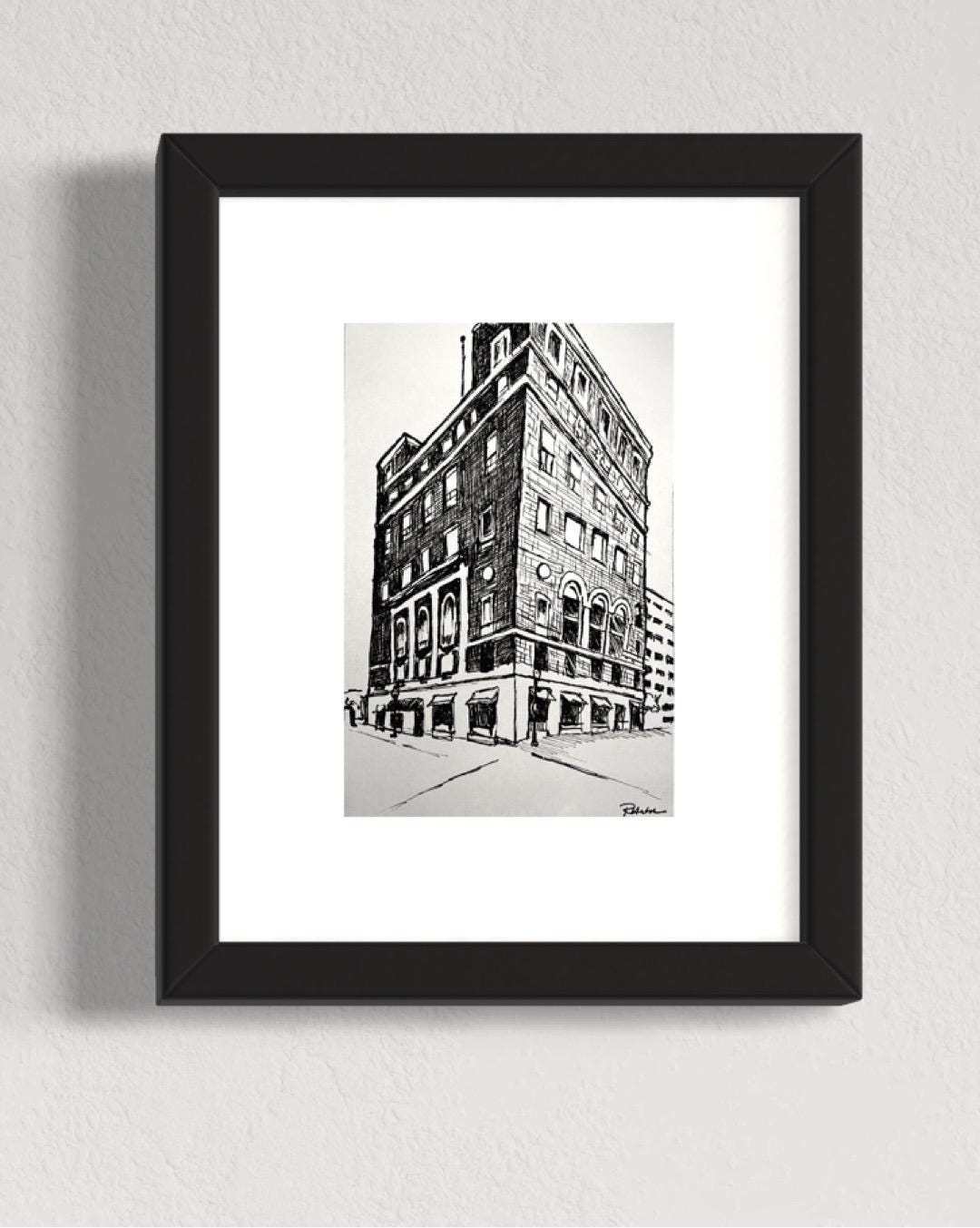 Custom Pen and Ink Building Drawing, Original Home Portrait - Etsy