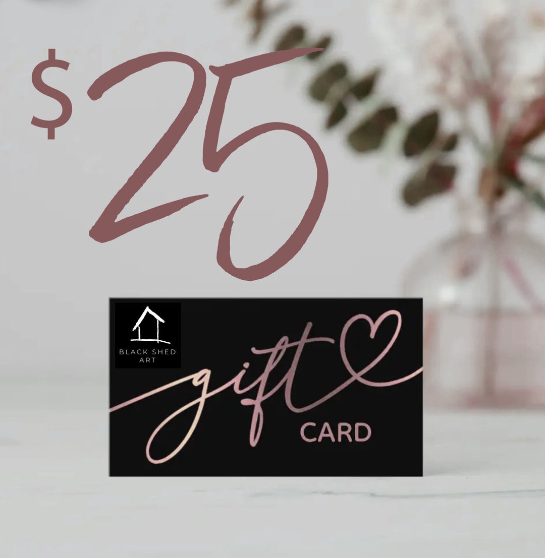 Gift Cards, Custom Paintings, Custom Artwork Gift Cards, 25 Dollars - Etsy