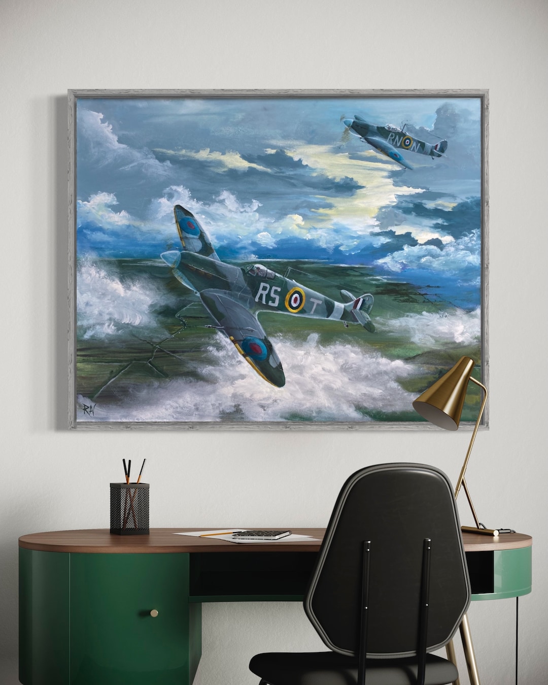 Custom Plane Painting From Photo, Custom War Plane Paintings, Airplane ...