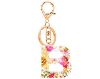 Resin Alphabet Keyring - Etsy