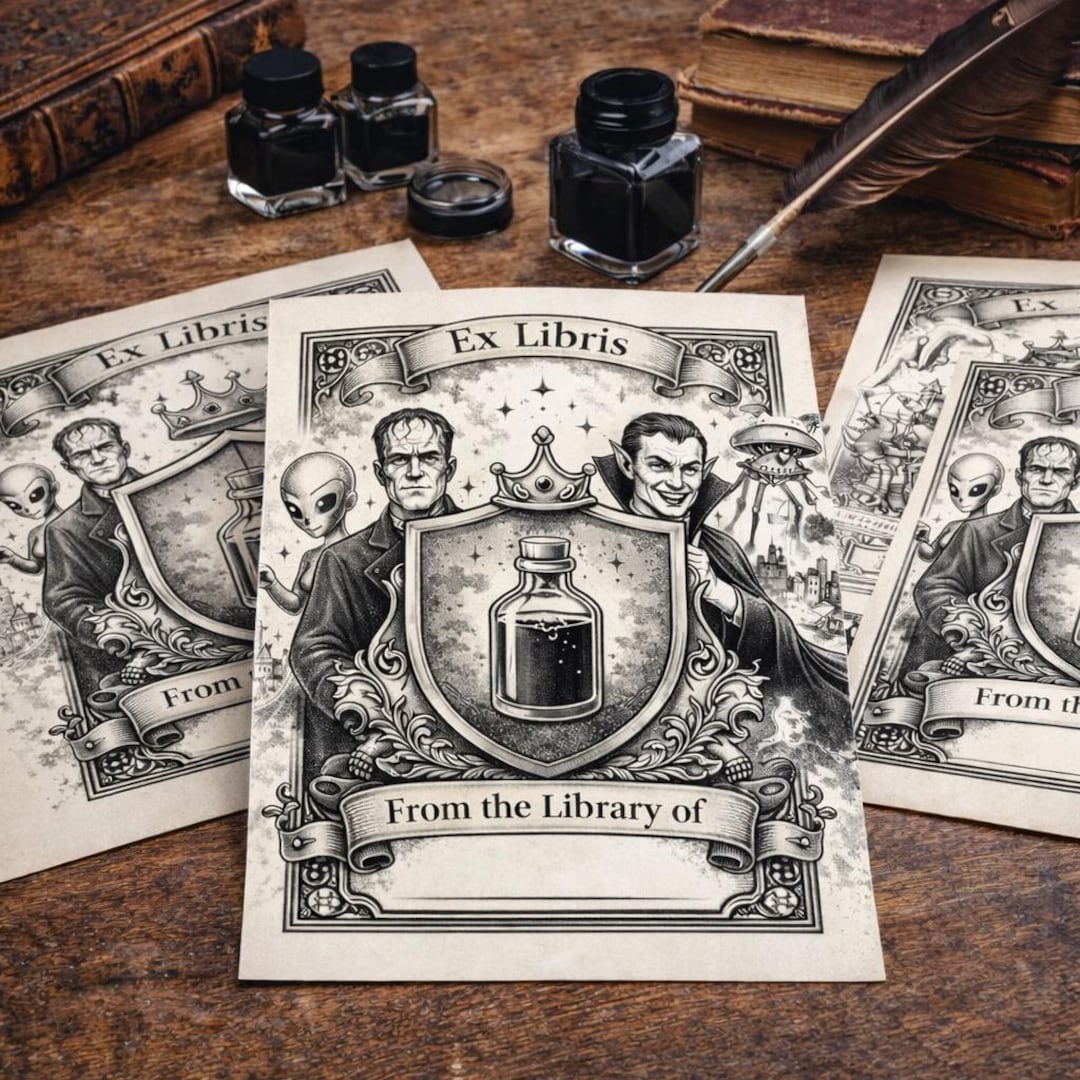 Printable Bookplate – Ex Libris, Digital Download | for the Inside of ...