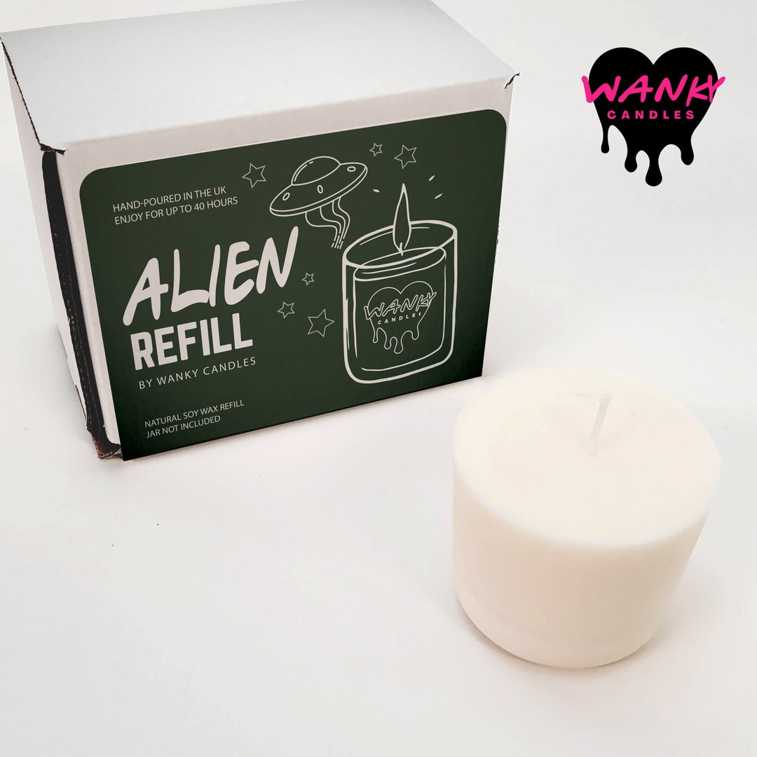 Alien Candle Refill Wanky Candle Jar Refills Scented Soy Wax Vegan ...