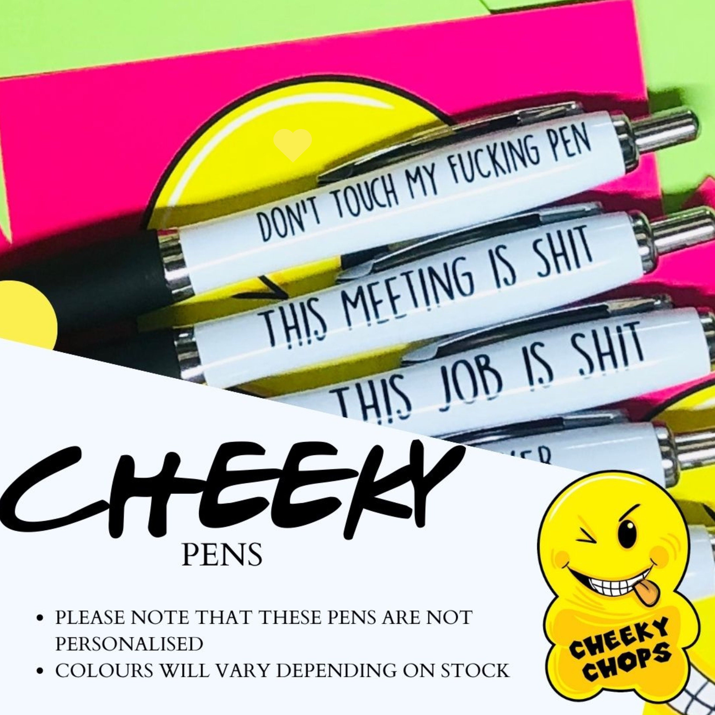 Funny Profanity Pens Funny Pens Banter Pens Rude Pens - Etsy UK