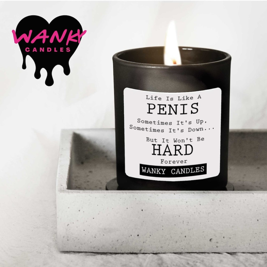 Wanky Candle Rude Candle Funny Candle Rude Candle Black - Etsy UK