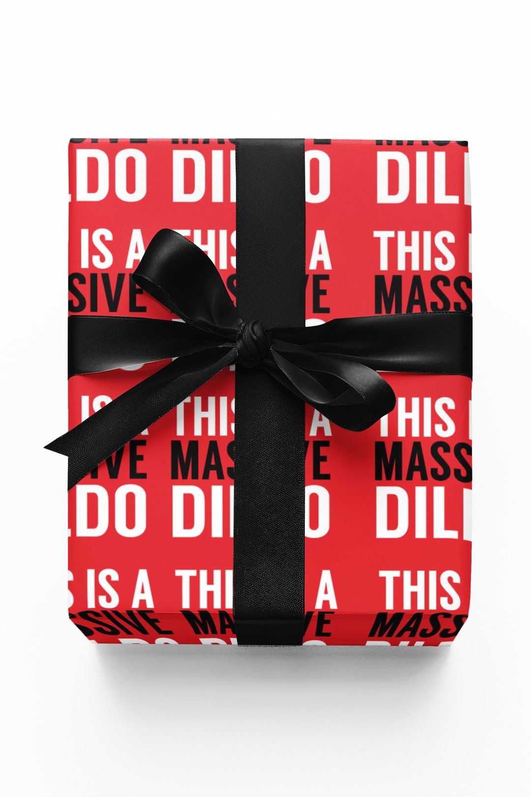 This is a Massive Dildo, Rude Wrapping Paper, Joke Wrapping Paper, for ...