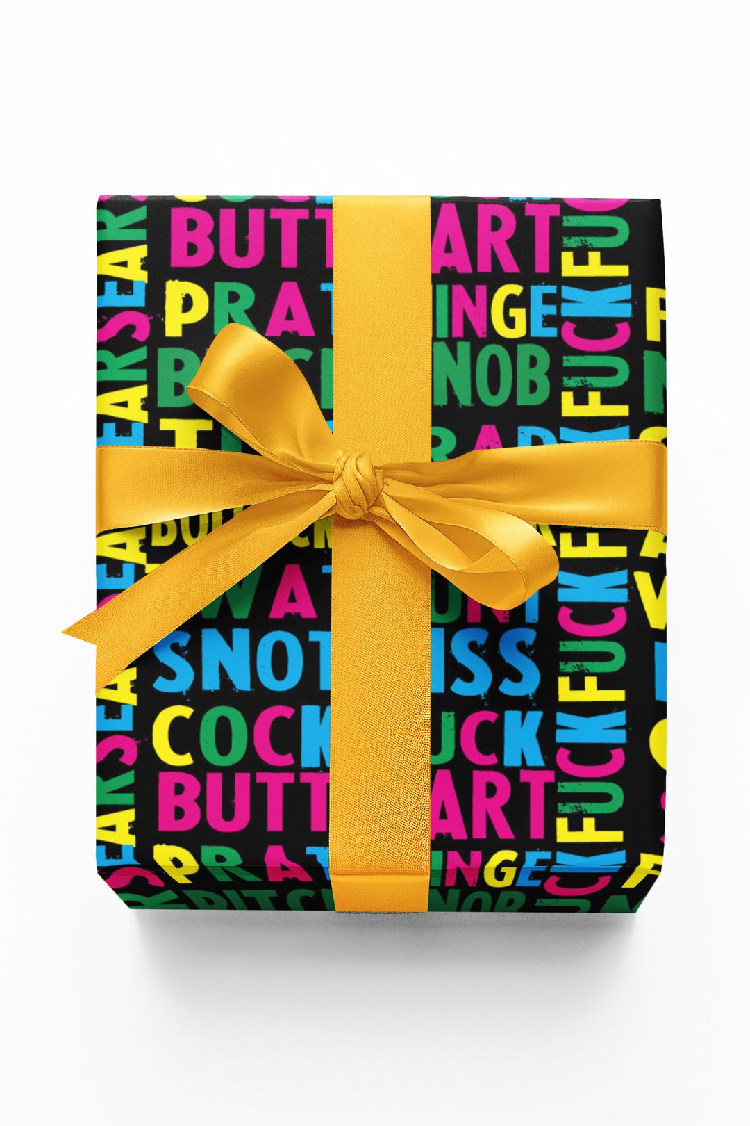 Rude Birthday Wrapping Paper Gift Wrap for Men & Women Funny Adult ...