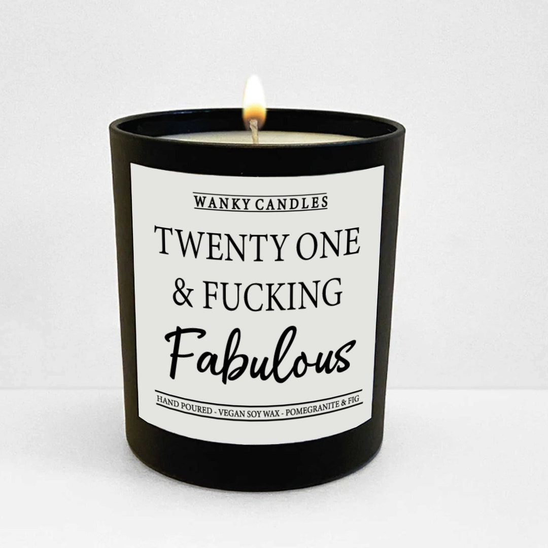 Wanky Candle Black Jar 21st Birthday Gift, Funny 21st Birthday Gift ...