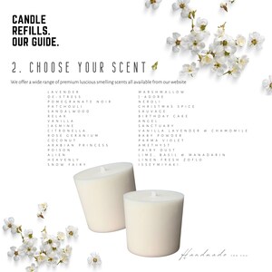 Sandalwood Candle Refill Wanky Candle Jar Refills Scented Soy Wax Vegan ...