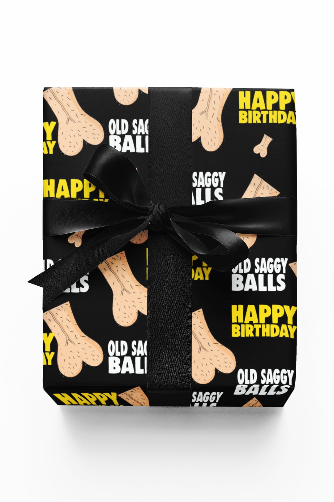 Old Saggy Balls , Rude Wrapping Paper, Joke Wrapping Paper, for Her ...