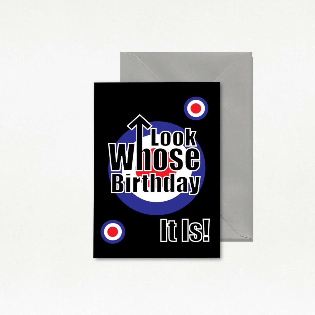 Mod Birthday Card for Him, for Her, Friend Funny Humour Who Birthday ...